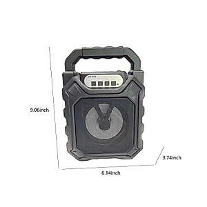 Bluetooth Speaker, Outdoor Portable Stereo with Colourful Running Lights, Portable Mini Stereo