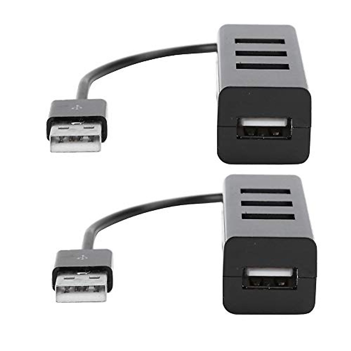 Salaty 4‑Port Hub, USB2.0 Hub 2Pcs Plug and Play for Notebooks(4USB Interface-Black, Pisa Leaning Tower Type)