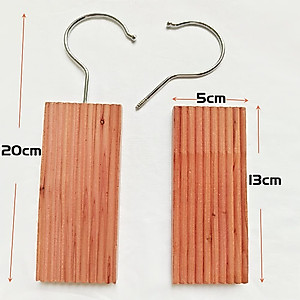 Yayunxuan 5pcs Cedar Planks Cedar Blocks for Clothes Storage Aromatic Cedar Hang Ups Hanger Closet Freshener Clothes Protection Mustiness Prevention