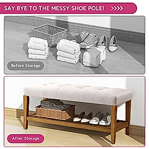 ACME Furniture Charla Bench, Light Gray & Oak, One Size