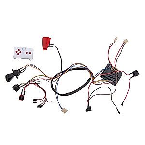 12 Volt Children Electric Car DIY Modified Wires and Switch Kit,with 2.4G Bluetooth Remote Control and Receiver,for Children Electric Ride On Car Accessories