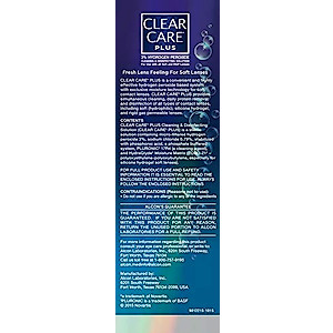Clear Care Plus Cleaning Solution with Lens Case, Twin Pack, Multi, 12 Oz, Pack of 2