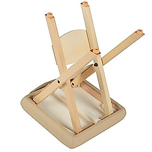 Master Massage Wooden Handy/Folding Massage Stool Cream, Beige