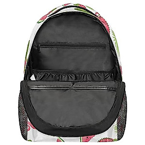 Watermelon Chameleon Travel Laptop Backpacks Lightweight Travel Hiking Camping Casual Daypack Backpack for Men Women Adults