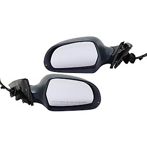 Kool Vue Driver & Passenger Side Power Heated Mirrors for Audi A4 Quattro A4 2009 With Signal Light; Without Memory Paintable Sedan & Wagon