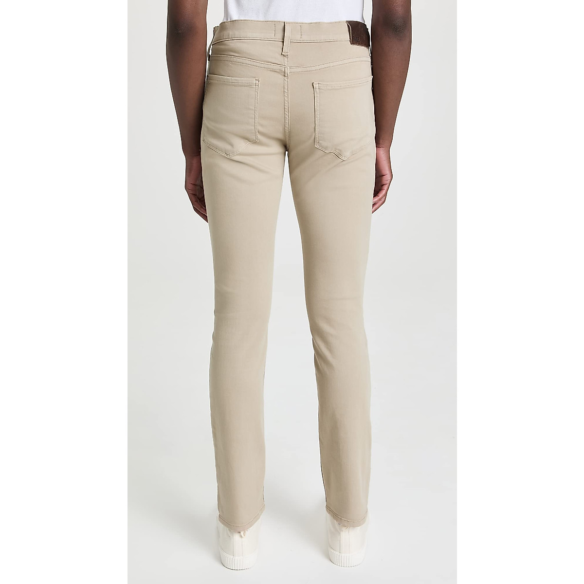 PAIGE Men's Federal Transcend Slim Straight Jeans, Toasted Almond, Tan, 36