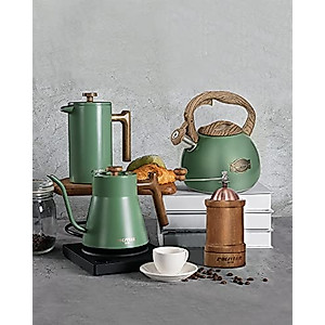 POLIVIAR Tea Kettle, 2.7 Quart Stovetop Tea Kettle, Audible Whistling Teapot, Food Grade Stainless Steel for Anti-Rust, Anti Hot Handle, Suitable for All Heat Sources (JX2022-MN30)