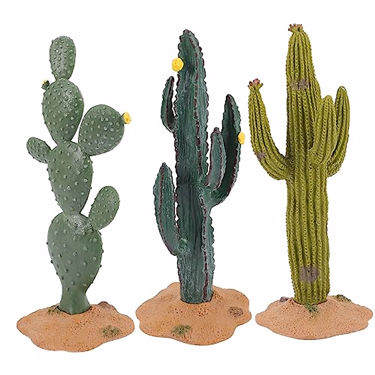 Abaodam 12 pcs Fake Cactus Decoration Simulated Cactus Ornament Artificial Plant car Decor Mini Faux Plants Indoor Artificial Succulents unpotted Artificial Cactus Figurines Cactus Crafts