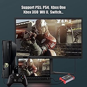 TreasLin Capture Card 4K 60FPS Game USB3.0 Capture, Video HDMI Cool Capture Card Live Streaming Share for PS5 PS4 Switch Wii U DSLR Xbox on OBS, Windows, Mac, Zero Latency HDMI Pass-through