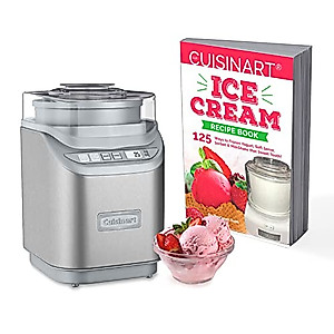 Cuisinart ICE-70P1 Electric Ice Cream Maker Bundle with Ice Cream Recipe Book