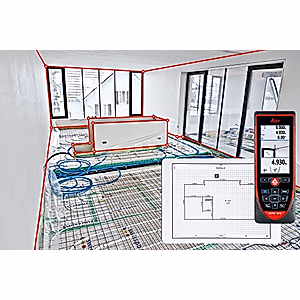 Leica DISTO S910 Pro Pack 984ft Range Laser Distance Measurer Pro Kit, Point to Point Measuring, Hard Case, TRI70 Tripod, FTA360S Adapter, Red/Black