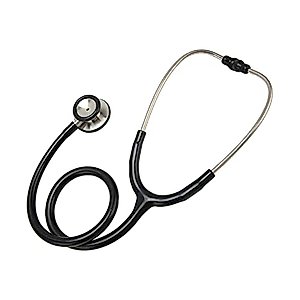 Stethoscope, Stethoscope Teaching Stethoscope, Fetal Heart Stethoscope, Dual Head, Double Head Soft Ear Plugs Amplifies Sounds Stainless Steel Professional