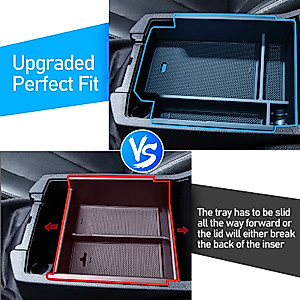 DIAMOOKY Upgraded Center Console Organizer for Toyota 4Runner 2024 2023 2022 2021 2020 2019 2018 2017 2016-2010 Full Size Tray Interior Accessories, Insert Armrest Box Secondary Storage ABS Material