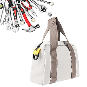 Heavy Duty Wide Mouth Tool Bag with Large Capacity Wear Resistant for Electricians, Plumbers, Mechanics, Plumbers, Handymen (16 Inch)