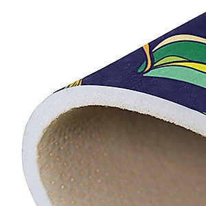 ALAZA Tropical Pineapple Fruit Monstera Leaves Area Rug Rugs for Living Room Bedroom 7' x 5'