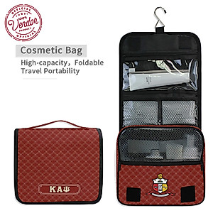 BBGreek Kappa Alpha Psi Official Vendor - Hanging Toiletry Bag - Diamonds - Fraternity Paraphernalia