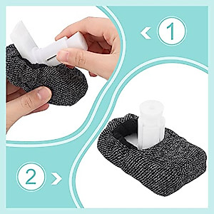 8 Pcs Walker Ski Glide Covers Heavy Duty Universal Removable Padded Caps Safety Stability Walker Rollator Ski Glides Pads Walker Floor Padding for Senior Rollator Glider Accessories Indoor Outdoor Use