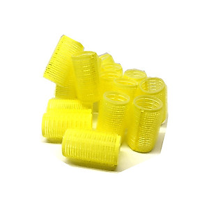 Set of 16 - Medium Size Self Grip Hair Rollers Pro Salon Hairdressing Curlers