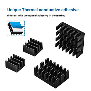 Smraza Case for Raspberry Pi 4, Acrylic Pi 4B Case with Quiet Cooling Fan, 4PCS Heatsinks, 5V 3A USB-C Power Supply for Raspberry Pi 4 Model B 8GB/4GB/2GB - Black