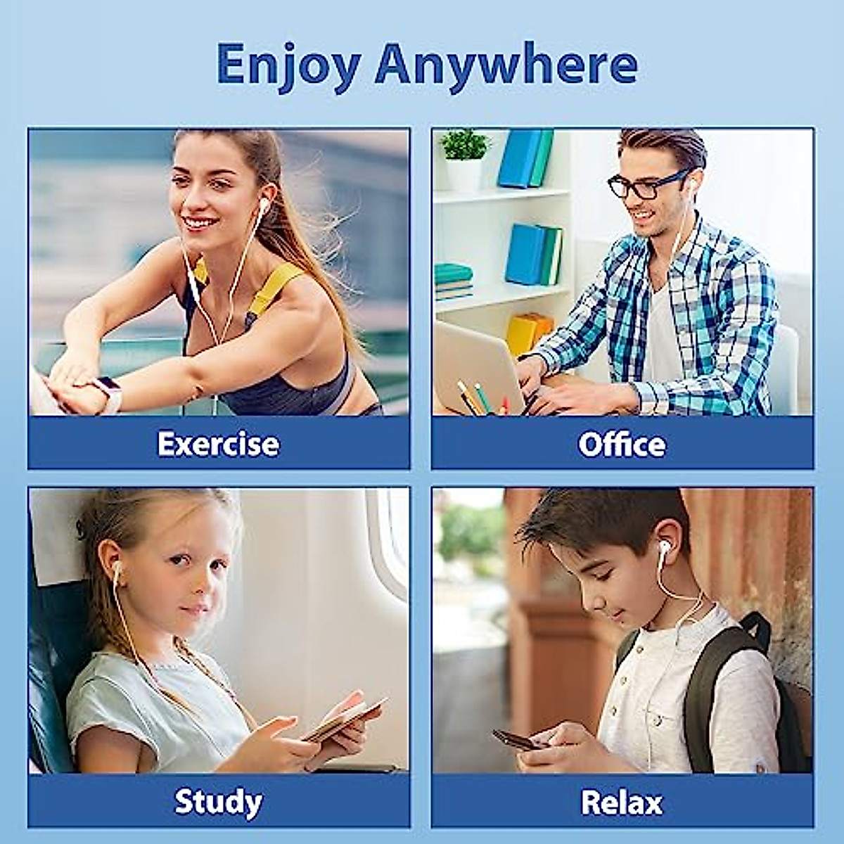 Aolcev USB C Wired Headphones, Type C Earphones with Mic, Type C Earbuds Compatible with Most USB C Devices, Earbuds for Samsung Galaxy Z Flip 5/4 Z Fold 5/4 S23 Ultra/S22, Earbuds, White