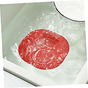 Homoyoyo Toilet Floor Drain Cover Silicone Drain Plug Hair Silicone Drain Cover Bath Drain Stopper Plug Kitchen Sink Stoppers Sewer Drain Strainer Red Filter Cover Tub