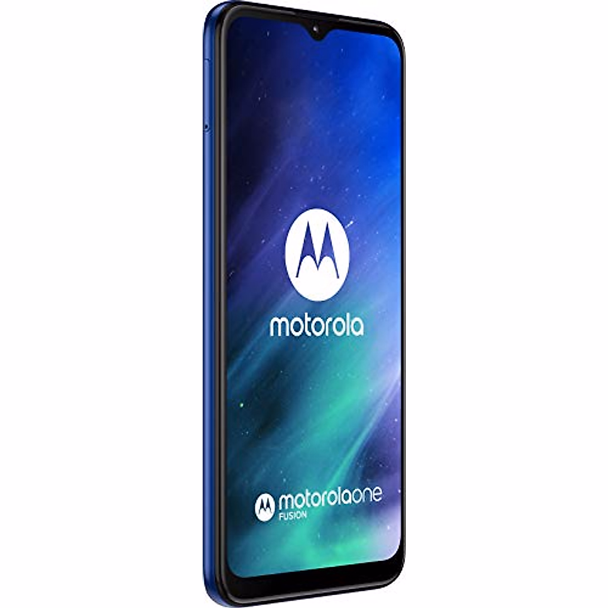 Motorola One Fusion (128GB, 4GB) 6.5", 48MP Quad Camera, 5000mAh Battery, Dual SIM GSM Unlocked Global 4G LTE (T-Mobile, AT&T, Metro) International Model XT2073 (Ocean Blue)
