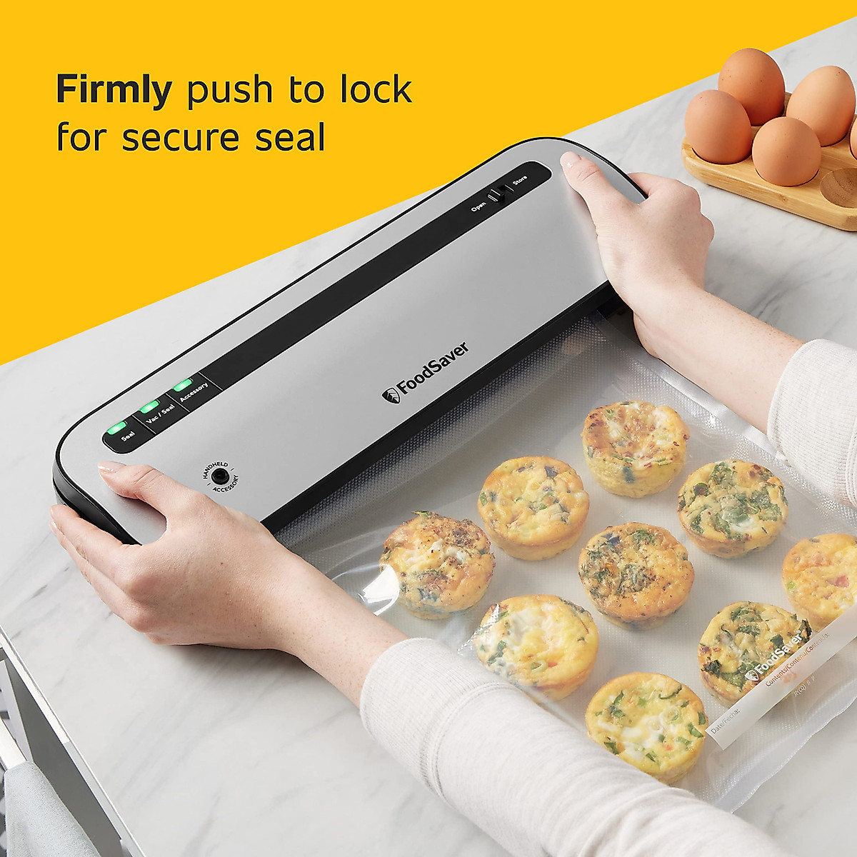 FoodSaver Space-Saving Vacuum Sealer with Bags and Roll