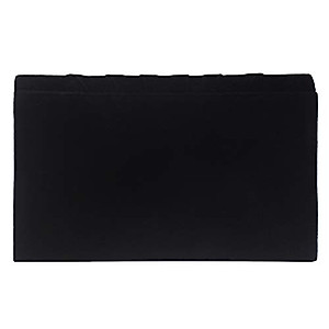 ZIUMUDY Elegant Velvet Envelope Pleated Clutch Bags Wedding Evening Shoulder Chain Handbags (Black)