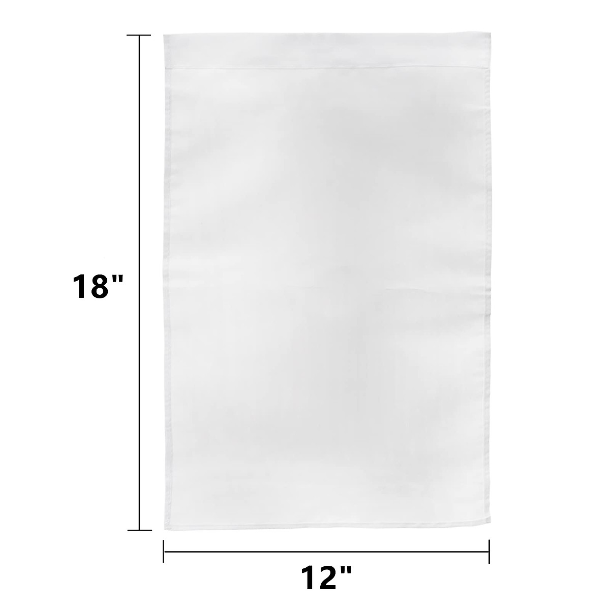 DEAYOU 36 Pack Blank Garden Flags, 12" x 18" DIY Sublimation Flags, Polyester Plain White Lawn Flags Banners for Decoration, Indoor, Outdoor, Courtyard, Party, Home, School
