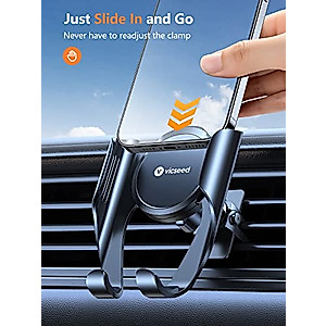 VICSEED 𝟮𝟬𝟮𝟯 𝗕𝗲𝘀𝘁 𝗖𝗮𝗿 𝗠𝗼𝘂𝗻𝘁 Car Phone Mount, 𝗨𝗽𝗴𝗿𝗮𝗱𝗲𝗱 Air Vent Phone Holder for Car, Handsfree Cell Phone Car Mount Fit for iPhone 14 13 12 11 Pro Max Mini Plus Samsung