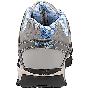 Nautilus Safety Footwear Womens Sd Athletic Sneaker, Grey/Blue, 6.5 Wide US