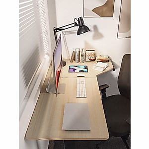 Totnz Electric Standing Desk, Height Adjustable Sit Stand up Desk, L-Shaped Memory Home Office Desk with Hook, 55 x 34 inch