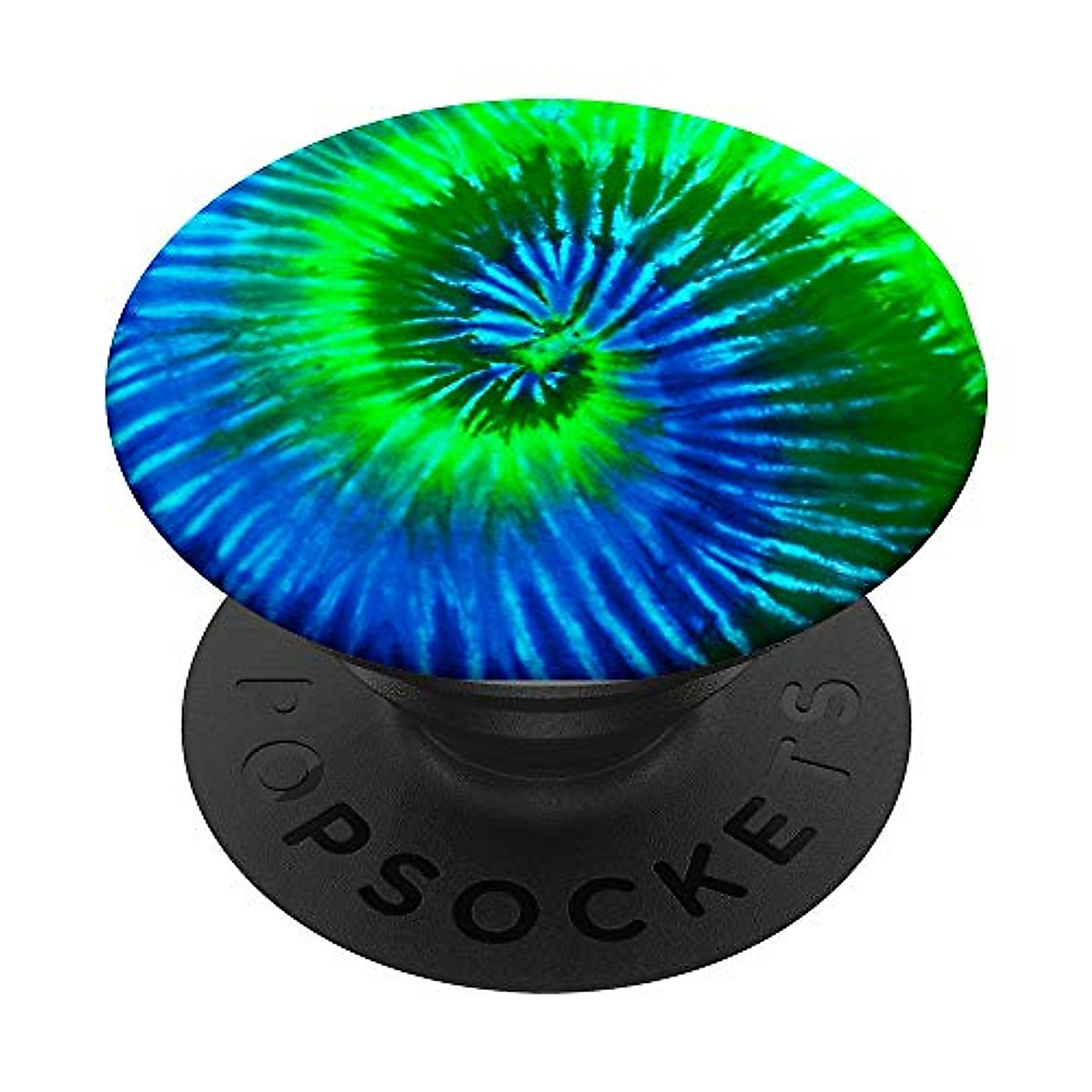 Tie Dye Retro Blue and Green Design PopSockets Swappable PopGrip