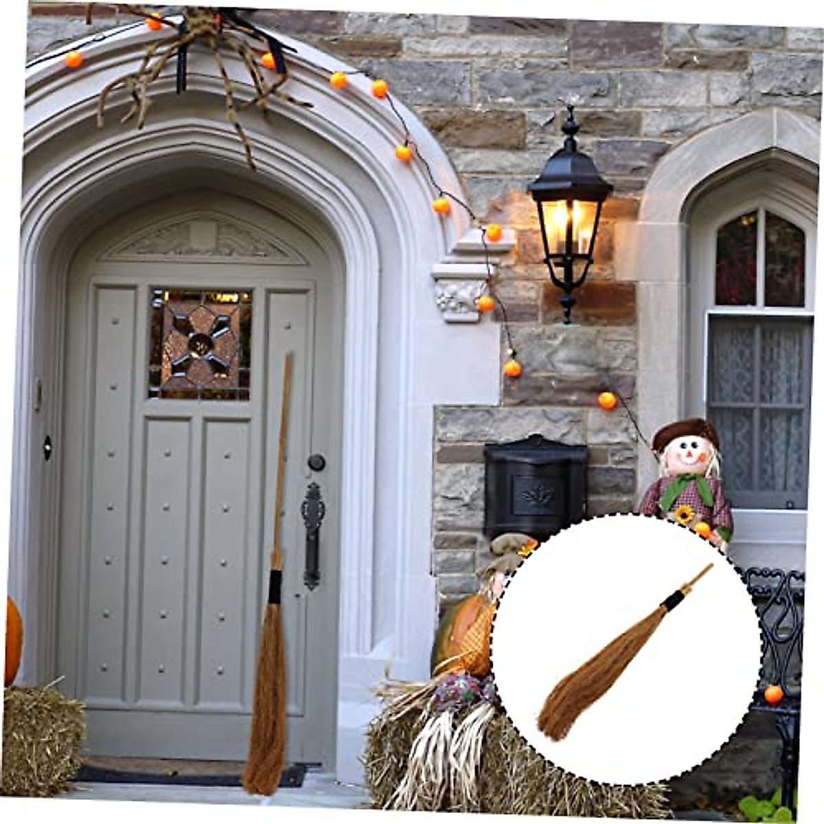 2 Pcs Halloween Broom Halloween Witch Broom Props Housekeeping Cleaning Tool Retractable Broom Portable Kids Halloween Costume Halloween Witch Besom Party Supplies Child Aldult