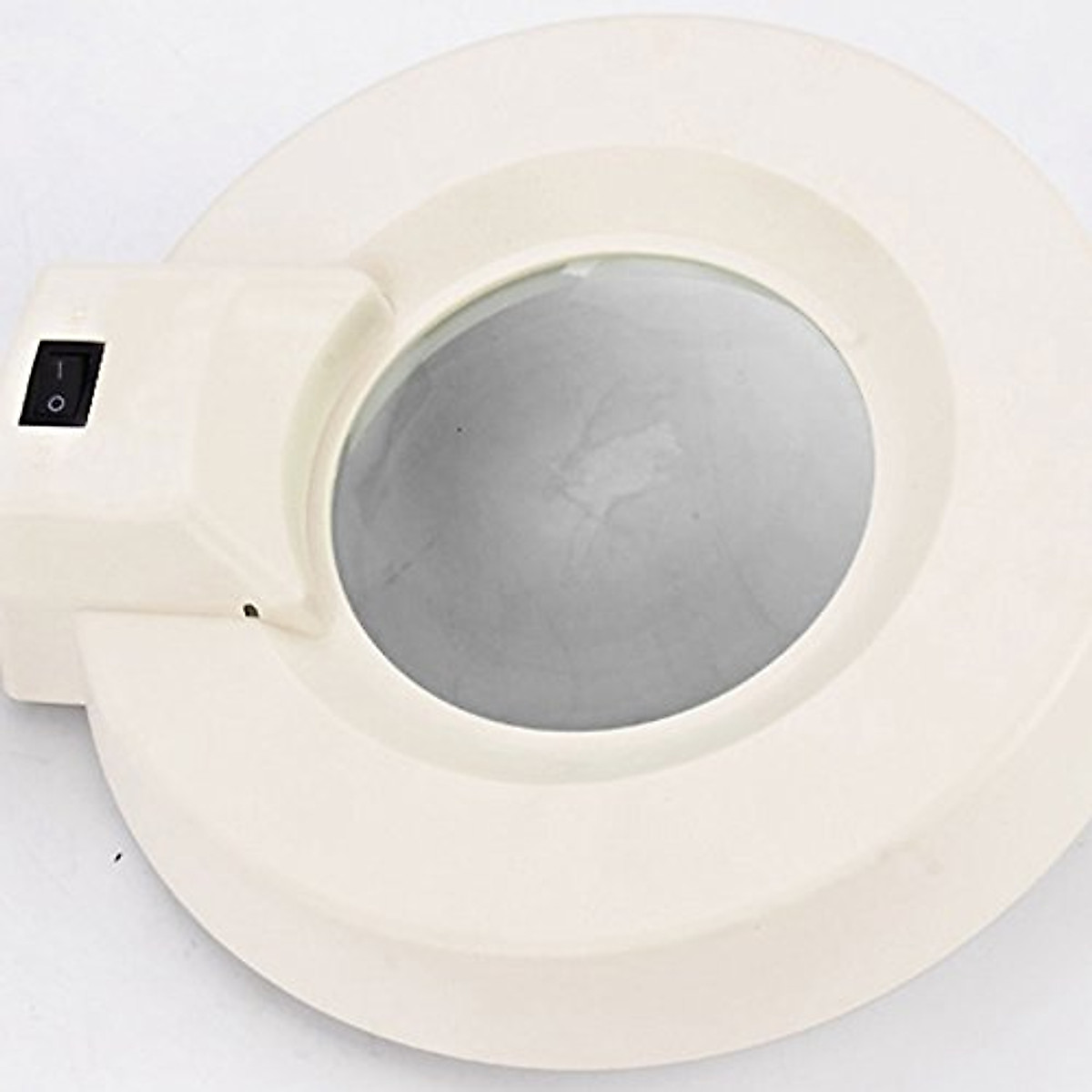 LED Magnifying Lamp, 10X Clamp-On Magnifier Desk Table Task Lamp Lens Diopter with Adjustable Swivel Arm