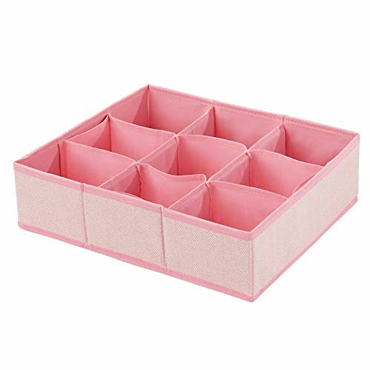 Fabric 9 Section Drawer/Closet Storage Organizer for Kids - Pink