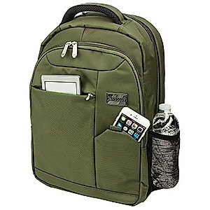 Vangoddy Germini 15.6 Inch Laptop Backpack Casual Daypack for Acer Aspire, Chromebook 15, Asus Aspire E5, ROG, Razer Blade, Toshiba Satellite, Tecra Series 14 inch 15.6 inch Laptop, Olive Green