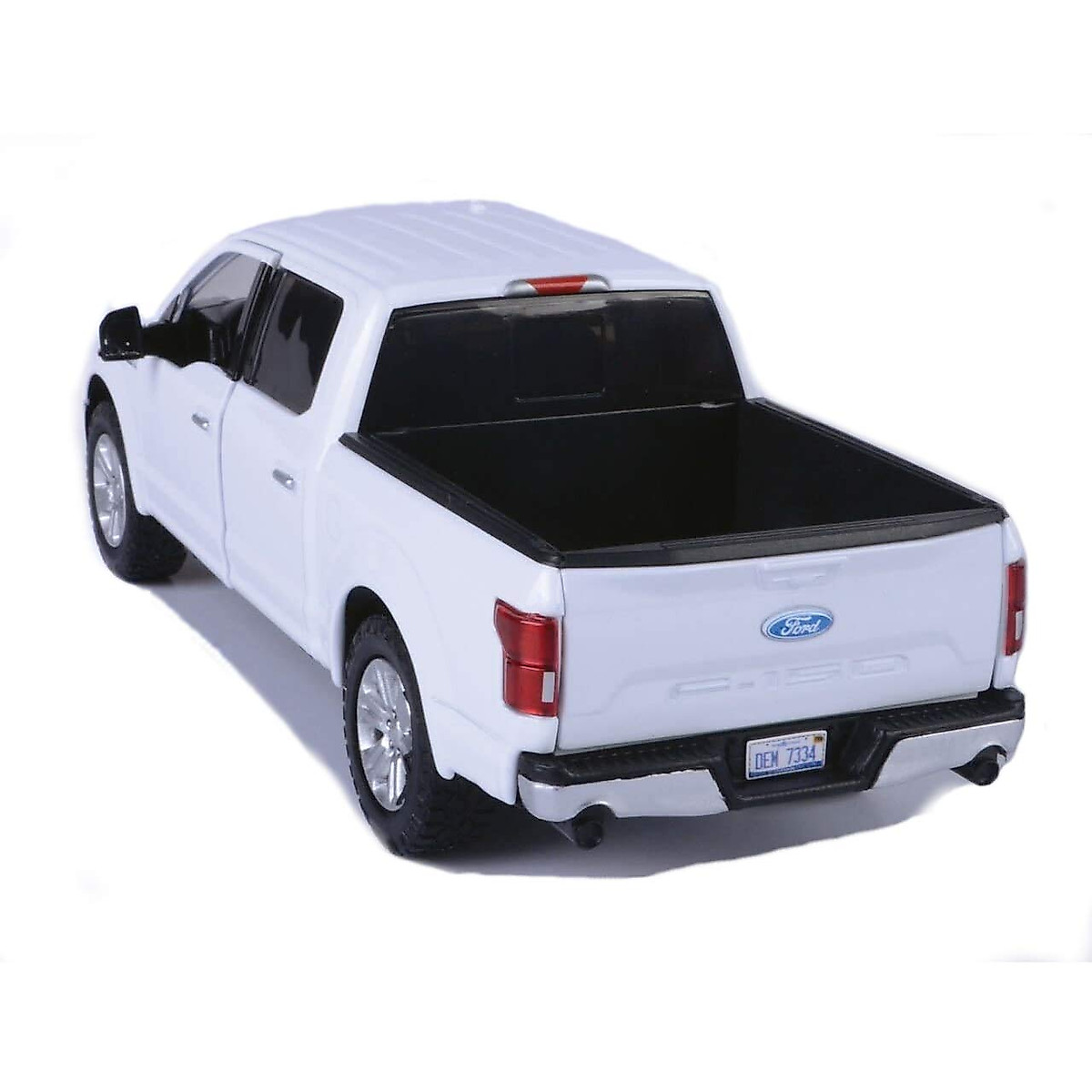 Motormax 2019 Ford F-150 Lariat Crew Cab Pickup Truck Red 1/24-1/27 Diecast Model Car