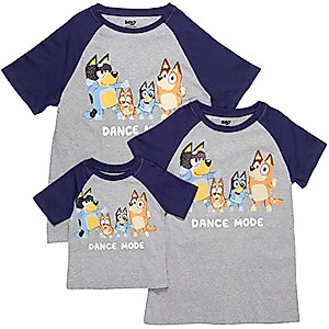 Bluey Bingo Dad Little Boys Graphic T-Shirt Bluey Family Kids 7-8