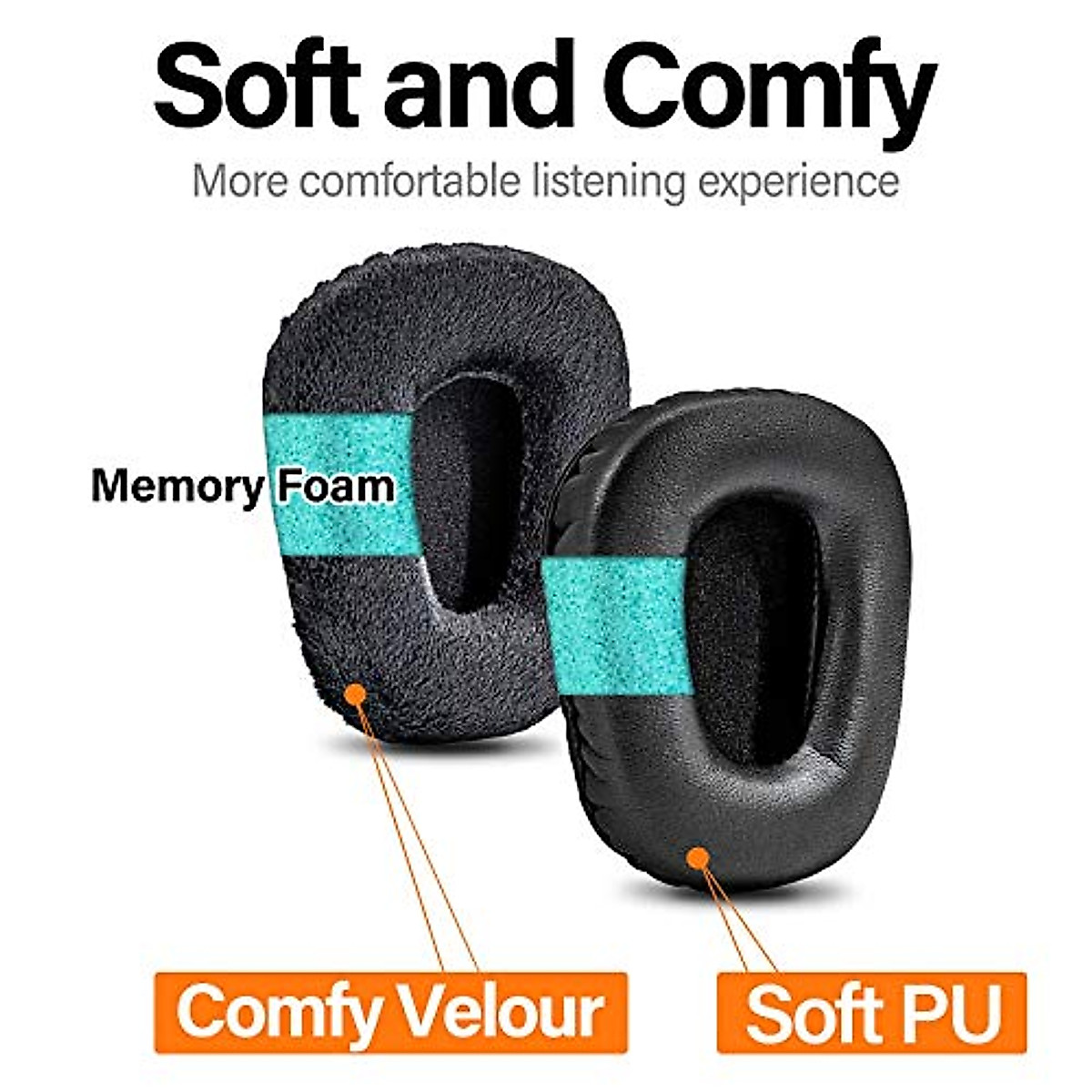 B550-XT Kit Replacement Ear Pads Cushion Compatible with B550-XT B550XT Headset I B550 XT Accessories