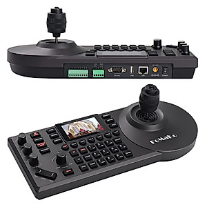 FoMaKo PTZ Camera 20X Optical Zoom HDMI PTZ Bundle with PTZ Controller PoE Keyboard,Contains 3 Items(FMK20SDx2+KC608)