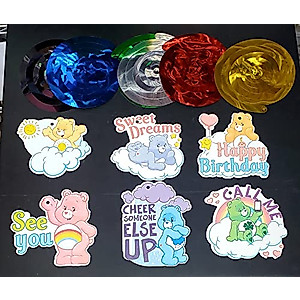 JEWELESPARTY 6PC SWIRLS CAREBEAR CARE BEAR PARTY SUPPLIES FAVOR DECORATIONS DECOR THEME IDEA CELEBRATION HAPPY BIRTHDAY GIFT