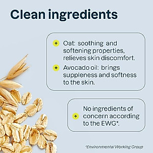 ATTITUDE Body Lotion for Sensitive Skin with Oat, EWG Verified, Dermatologically Tested, Vegan, Avocado Oil, 16 Fl Oz