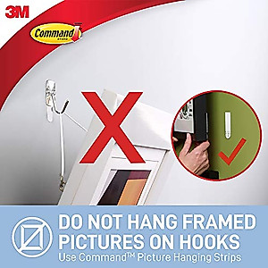 Command 17067CLR 4 Adhesive Strips Wire, Small, 3 Hooks, Clear