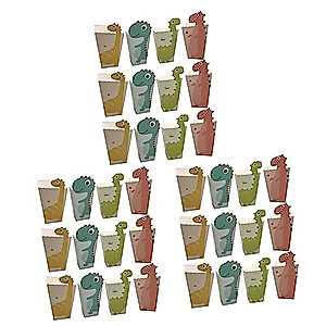 Abaodam 72 Pcs Mini Treat Bags Disposable Containers Bulk Popcorn Dinosaur Candy Bags Popcorn Gift Movie Popcorn Bucket Popcorn Bulk Individual Bags Paper Popcorn Boxes Popcorn Paper Bags