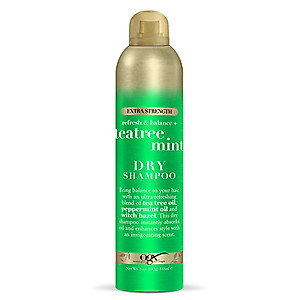 OGX Refresh Balance + Dry Shampoo 64071, Tea Tree Mint, 5 Ounce, 235ml