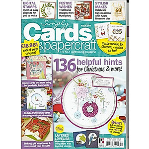 SIMPLY CARDS & PAPERCRAFT, ISSUE,169 FREE GIFTS OR INSERTS ARE NOT INCLUDE.