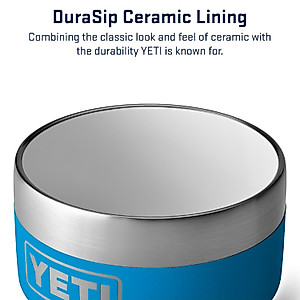 YETI Rambler 4 oz Stackable Cup, Stainless Steel, Vacuum Insulated Espresso/Coffee Cup, 2 Pack, Big Wave Blue