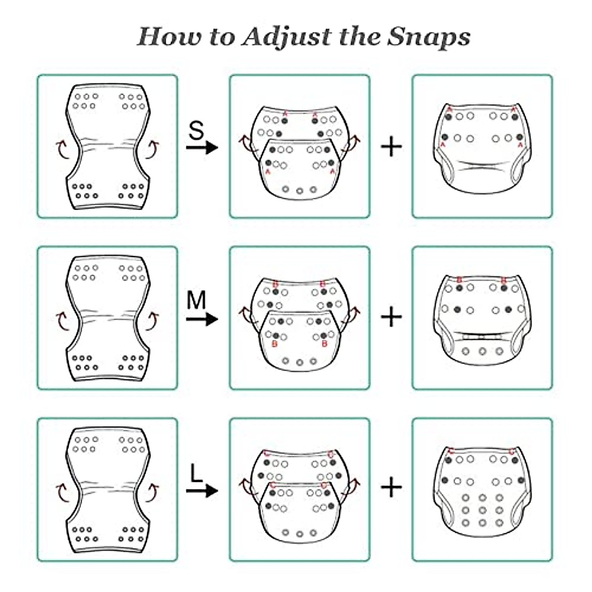 Babygoal Baby & Toddler Girl Swim Diapers, Reusable Adjustable Washable One Size Fits 6M-3T Gifts and Swimming Lessons 3 Pack 3ZSD01