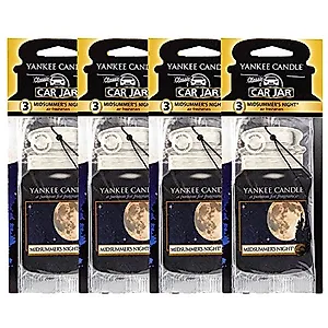 Yankee Candle Car Jar Midsummer Nights Air Fresheners (4 Packs)